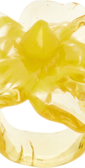 LEVENS JEWELS - Yellow Hibiscus Ring