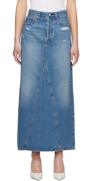 Levi's - Blue Icon Denim Maxi Skirt