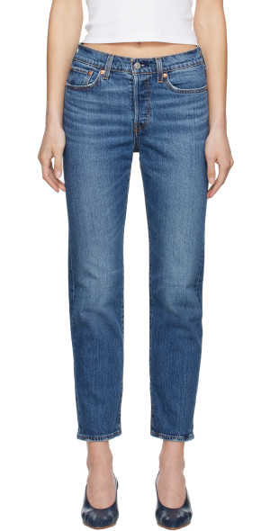 Levi's - Blue Wedgie Straight Fit Jeans