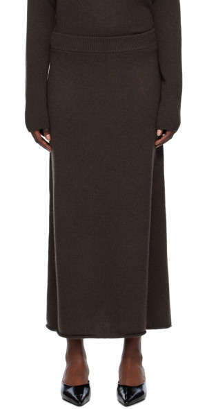 LISA YANG - Brown Elin Maxi Skirt