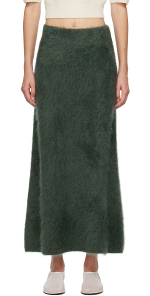 LISA YANG - Green Asta Midi Skirt