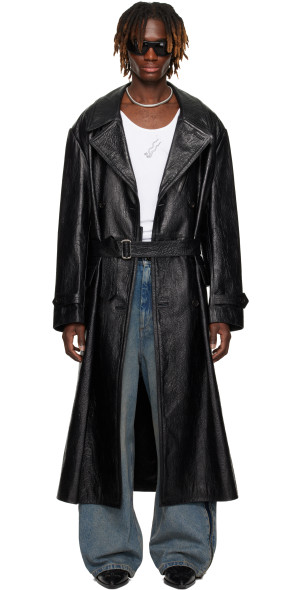 LU'U DAN - Black Jiman Leather Coat