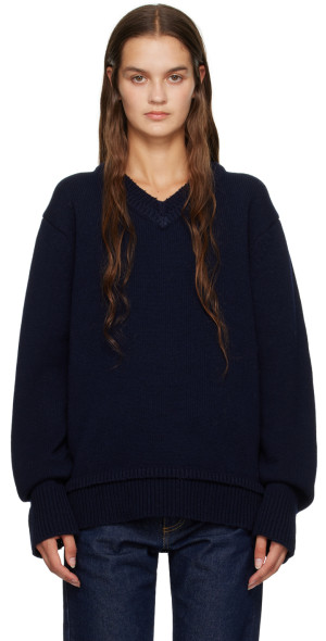 Maison Margiela - Navy Layered Sweater