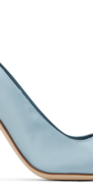 Manolo Blahnik - Blue Hangisica Heels