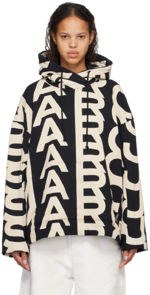 Marc Jacobs - Black & Beige 'The Monogram' Hoodie