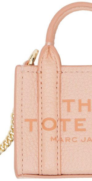 Marc Jacobs - Gold & Black 'The Nano Tote Bag Charm' Keychain