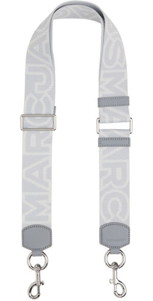 Marc Jacobs - Gray 'The Outline Logo Webbing' Shoulder Strap