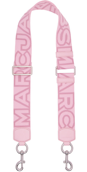 Marc Jacobs - Pink 'The Outline Logo Webbing' Shoulder Strap