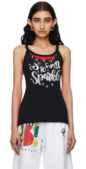Marine Serre - Red Regenerated Graphic Tank Top