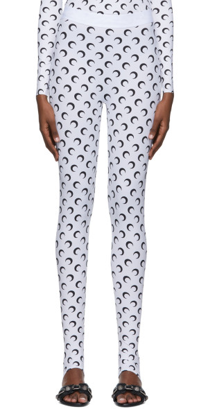 Marine Serre - White Fuseaux Moon Leggings