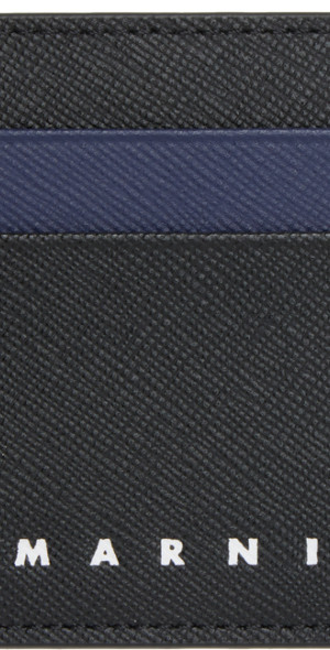 Marni - Black & Blue Logo Card Holder
