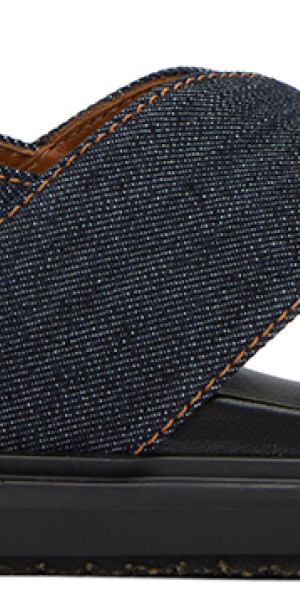 Marni - Blue Fussbett Criss-Cross Sandals