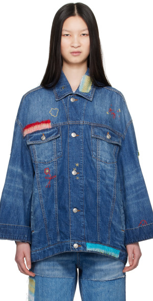 Marni - Blue Oversized Denim Jacket