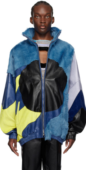 Marni - Blue Paneled Jacket