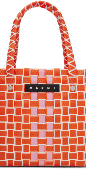 Marni - Kids Orange Box Basket Bag