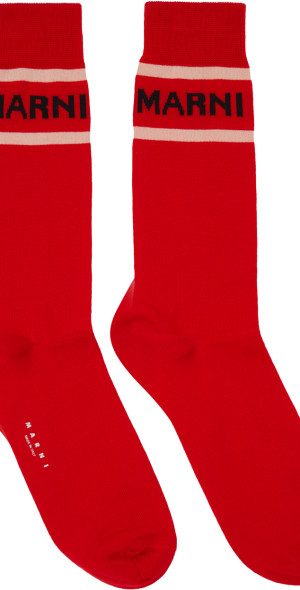 Marni - Red Logo Socks