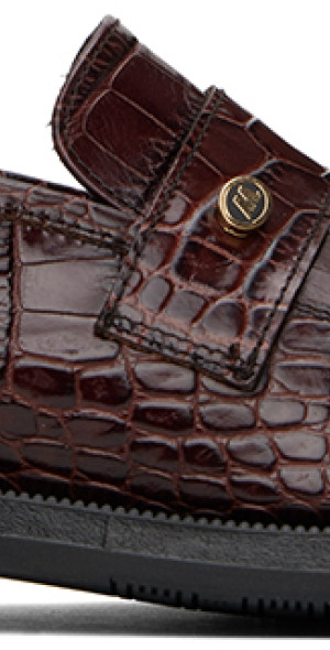 Martine Rose - Brown Bulb Toe Loafers