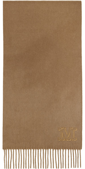 Max Mara - Brown Monogram Scarf
