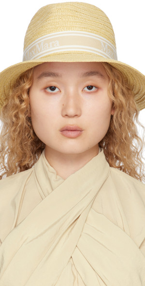 Max Mara - Tan Chiffon Hat