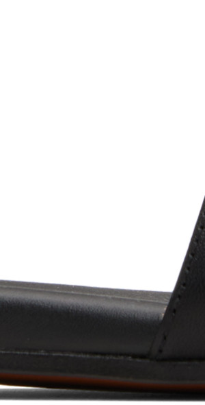 McQueen - Black T-Bar Slides