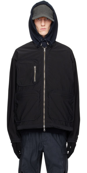 meanswhile - Black 4Way Reversible Jacket