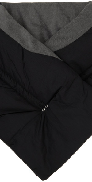 meanswhile - Black Thinsulate™ Padding Muffler Scarf