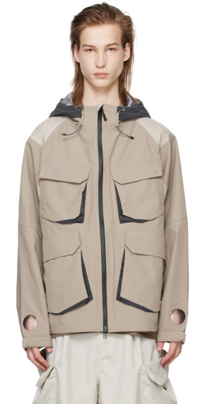 meanswhile - Taupe Air Window Jacket