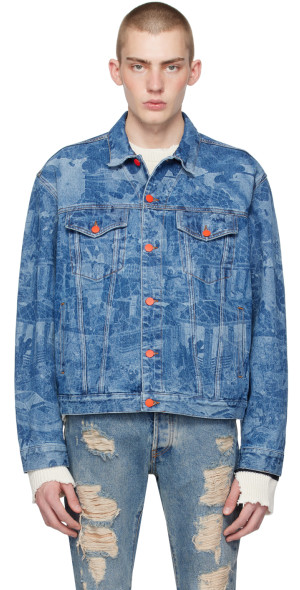 Members of the Rage - Indigo Oversized Denim Jacket