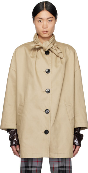 Meryll Rogge - Beige Button Trench Coat