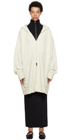 MM6 Maison Margiela - Off-White Oversized Hoodie