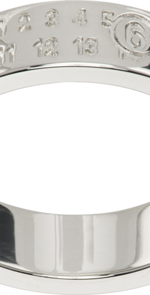 MM6 Maison Margiela - Silver Logo Ring