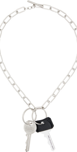 MM6 Maison Margiela - Silver Numeric Signature Key Necklace