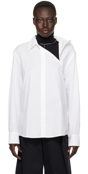 MM6 Maison Margiela - White Asymmetrical Shirt