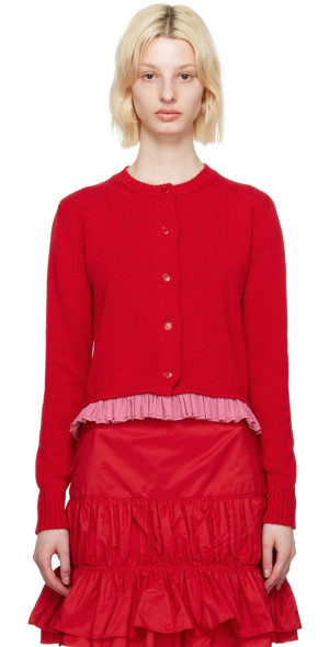 Molly Goddard - Red Sabine Cardigan