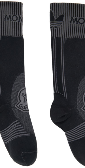 Moncler Genius - Moncler x adidas Originals Black Socks
