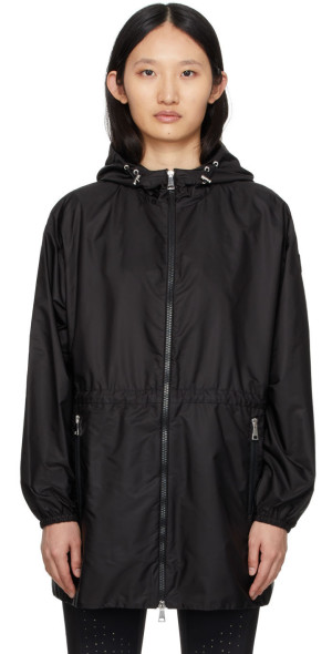 Moncler - Black Wete Cinch Waist Jacket