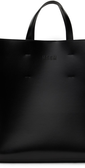 MSGM - Black Leather Tote