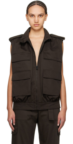 MSGM - Brown Cargo Vest