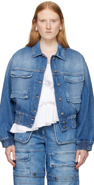 MSGM - Indigo Oversized Denim Jacket