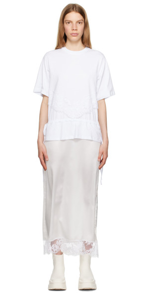 MSGM - White Layered Maxi Dress