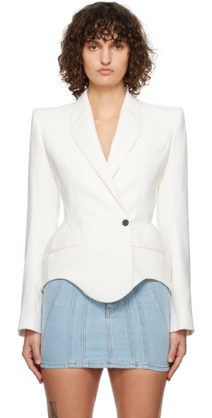 Mugler - White Signature Blazer