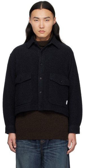 nanamica - Navy Knit Jacket