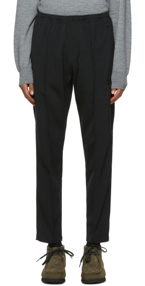 NEEDLES - Black Doeskin Warm Up Track Pants