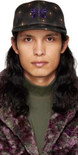 NEEDLES - Black Embroidered Cap
