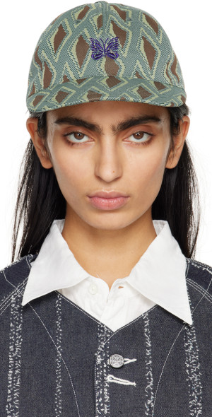 NEEDLES - Green Jacquard Baseball Cap