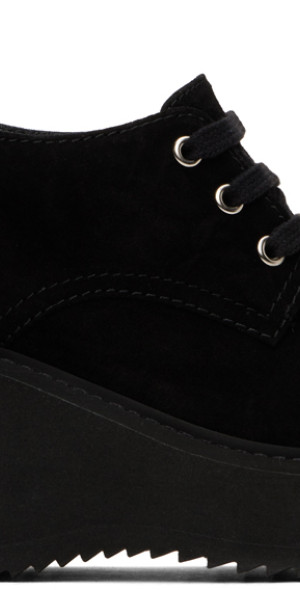 Nicole Saldaña - Black Demi Platform Derbys