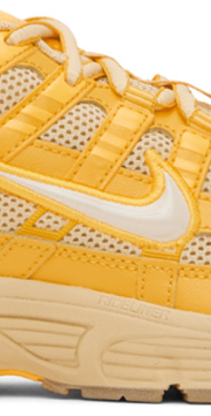 Nike - Beige & Yellow P-6000 Sneakers