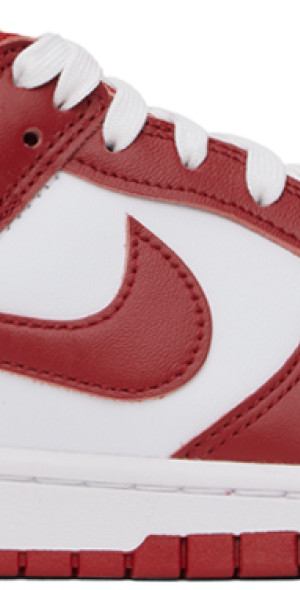 Nike - Red & White Dunk Low Retro Sneakers