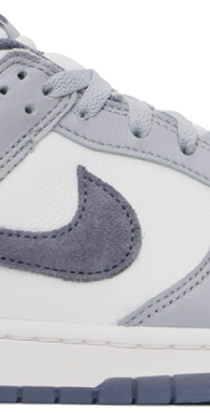 Nike - White & Gray Dunk Low Retro SE Sneakers