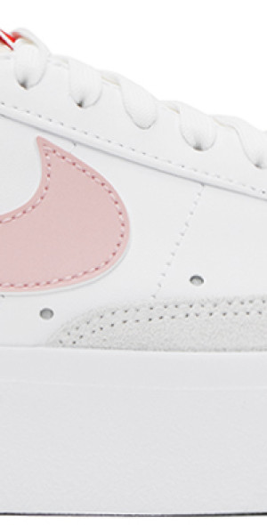 Nike - White & Pink Blazer Low Platform Sneakers